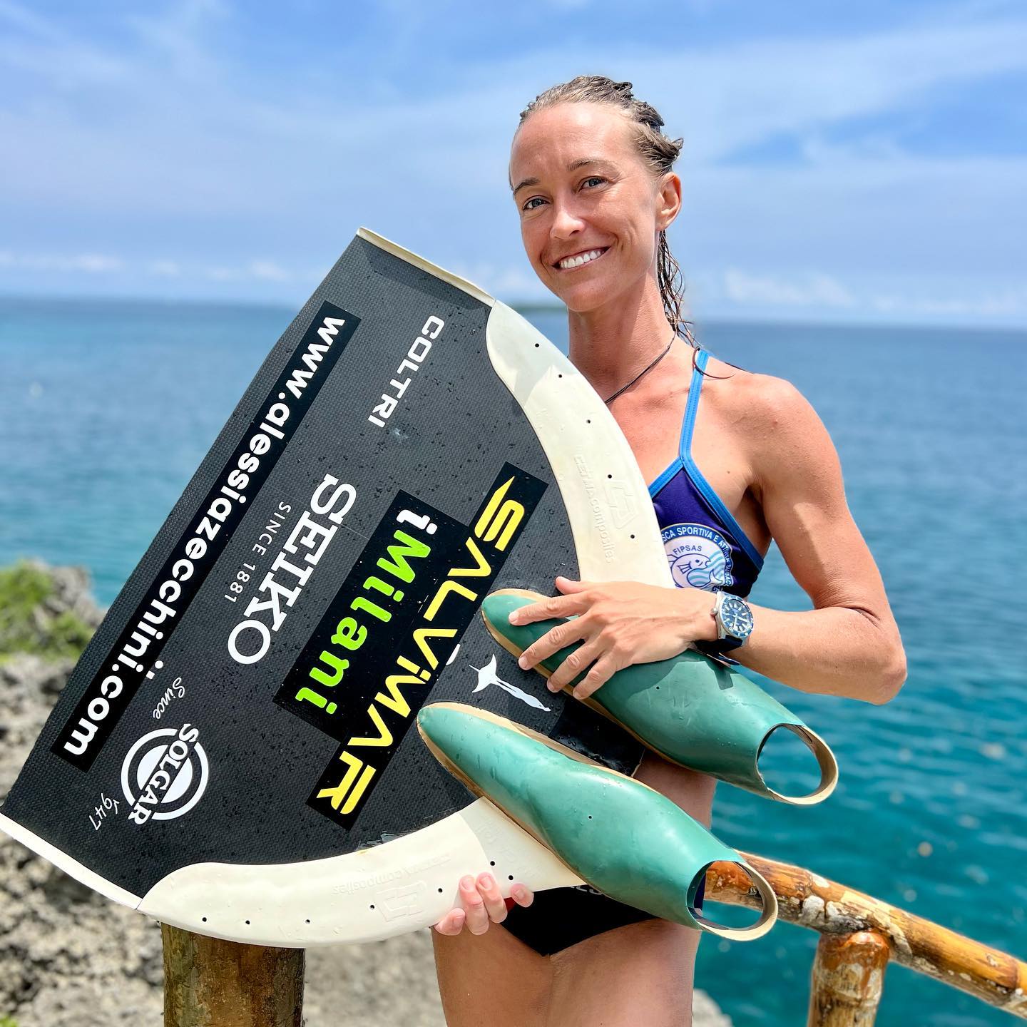 Alessia Zecchini a -123 metri: record del mondo a Camotes island